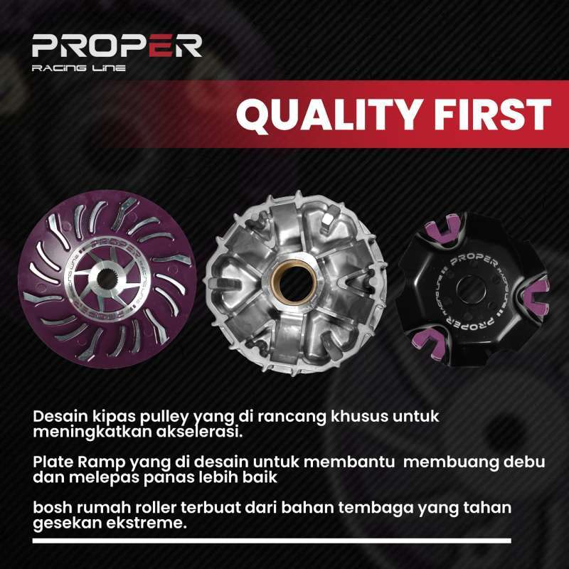 Jual Pulley Set Pully Rumah Roller Proper Racing Line Aerox Nmax 155 ...