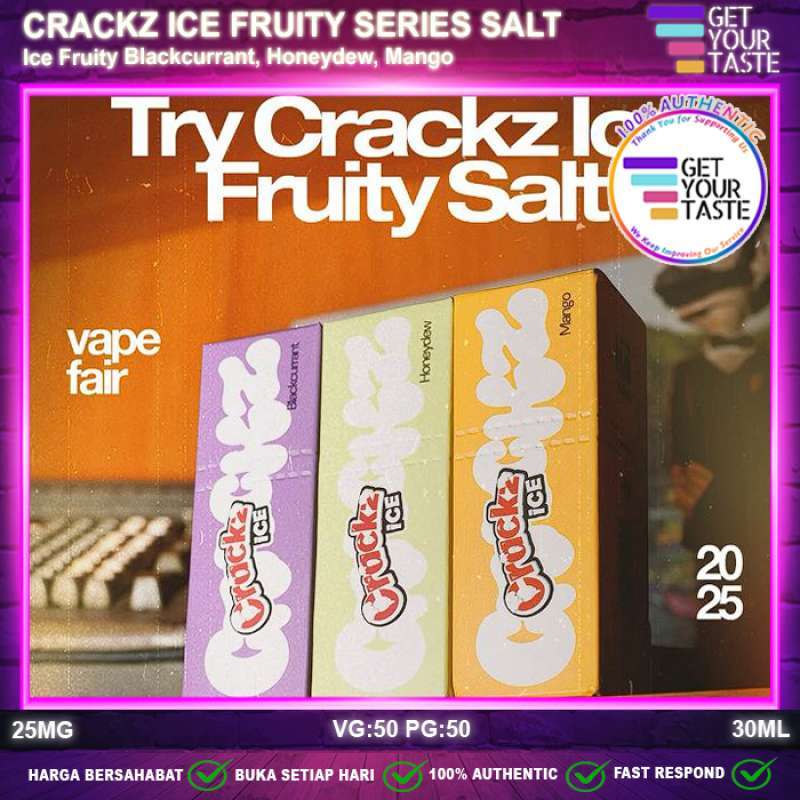 Promo Liquid Crackz Ice Fruity Series Salt Nic 30ml Crackz Fruity Salt ...