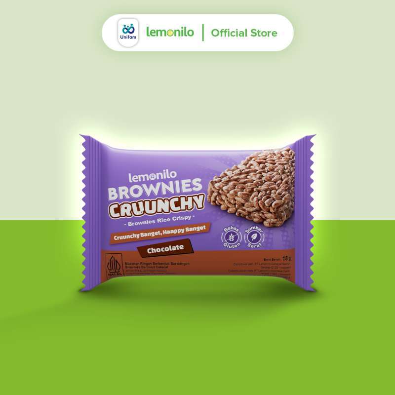Promo [karton] Lemonilo Brownies Crunchy Coklat - Snack Lemonilo ...