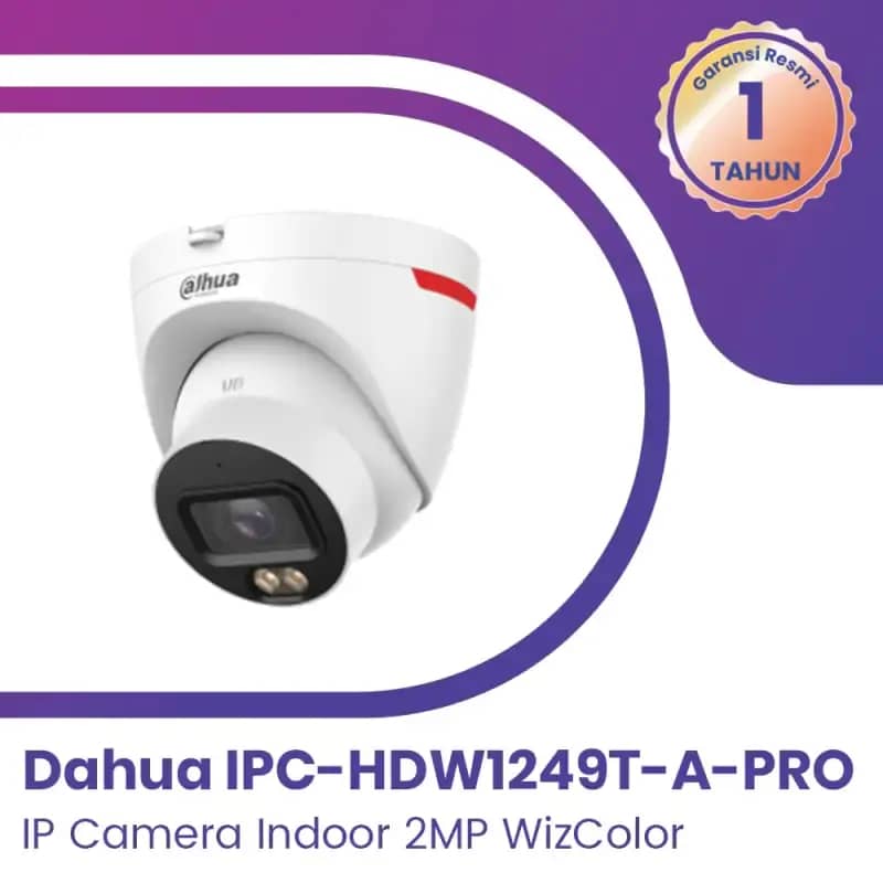 Jual Dahua Ipc-hdw1249t-a-pro Ip Camera Indoor 2mp Wizcolor Di Seller ...