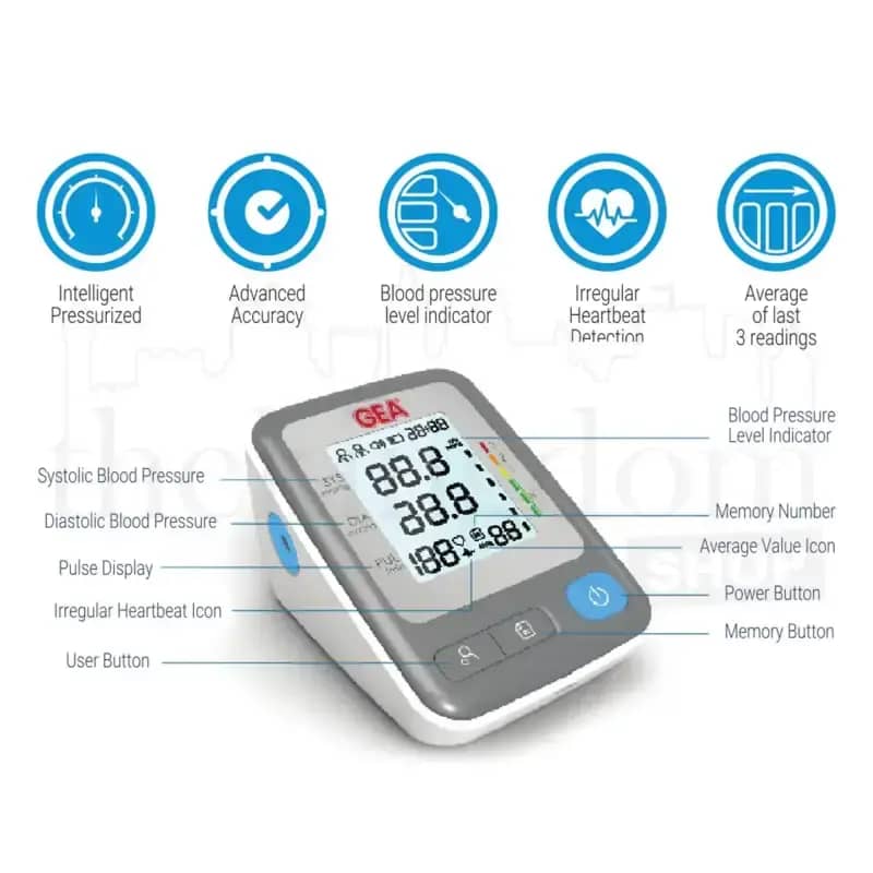 Jual Gea Bp-m400 Electronic Blood Pressure Monitor Bpm400 Tensimeter ...