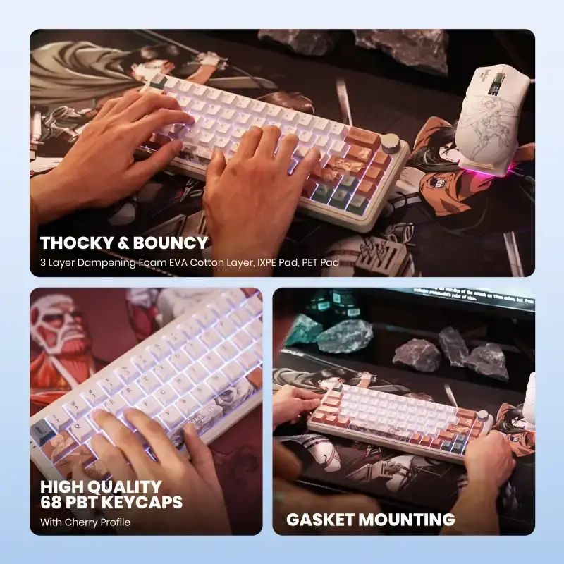 Promo [preorder] Rexus X Attack On Titan - Keyboard Gaming Mechanical ...
