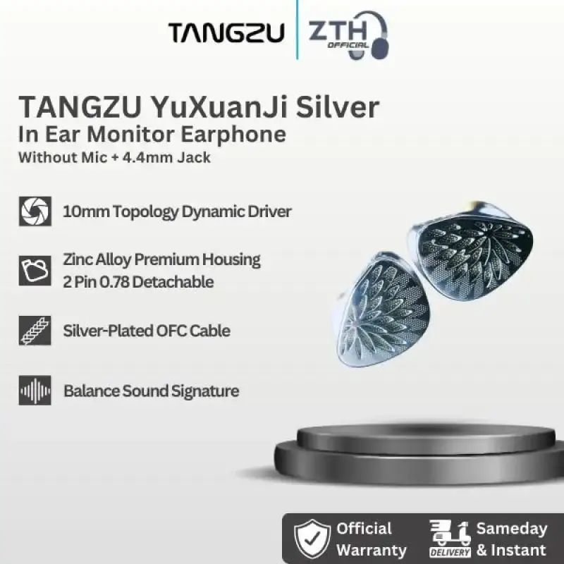 Jual Tangzu Yu Xuan Ji Silver 3.5mm / 4.4mm In Ear Monitor Earphone ...