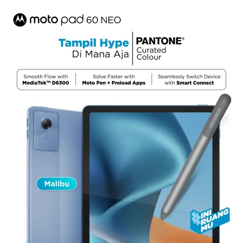 Jual Motorola Moto Pad 60 Neo Md 6300/4gb-8gb/128gb Ufs/11 2.5k Touch ...