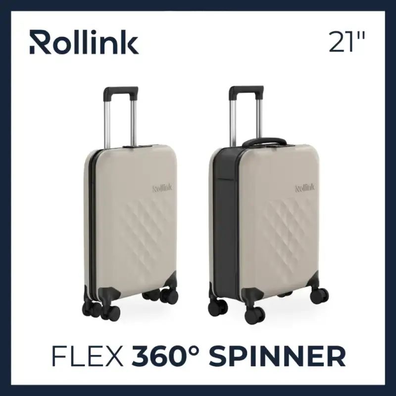 Promo Rollink Koper 360 21 Koper Collapsible Bisa Di Extend - Warm Grey ...