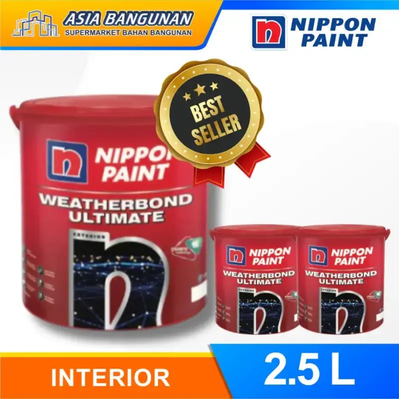 Promo Nippon Paint Weatherbond Ultimate 2.5l Cat Tembok Interior ...