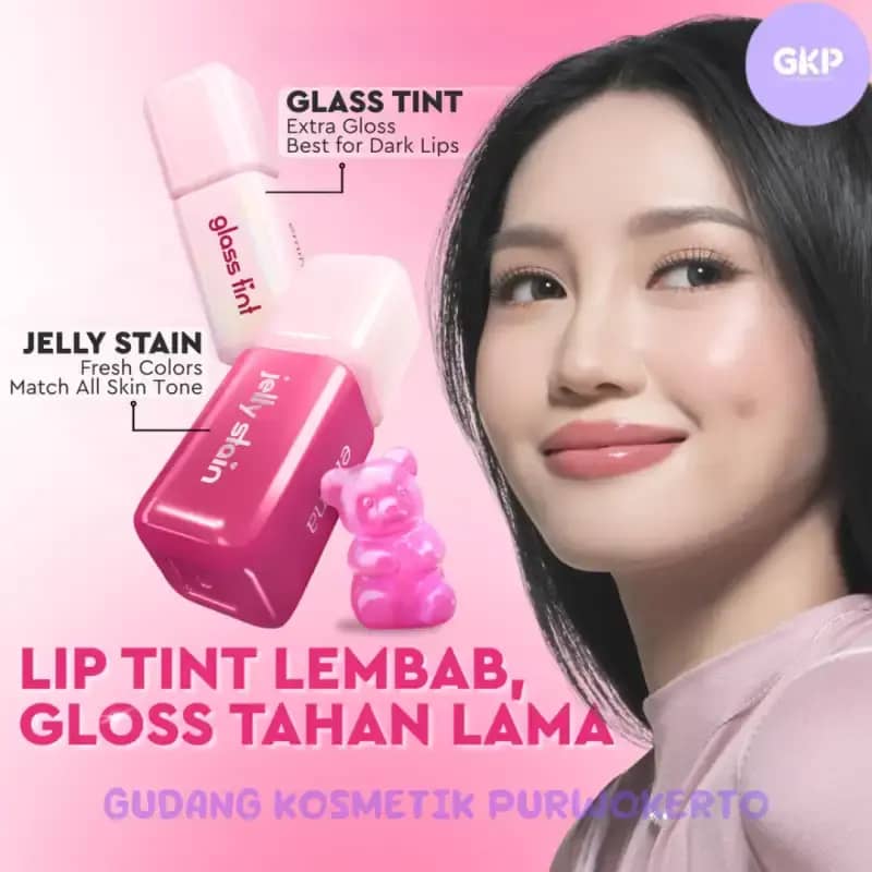 Jual Emina Jelly Stain - Lip Tint Korea Hidrating Transferproof & Longlasting - 01 Crimson Berry ...