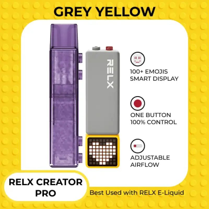Jual Relx Creator Pro Kit (isi Device Dan 1 Cartridge 0.6 Ohm) - Grey ...