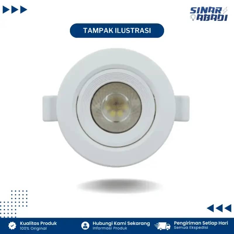 Jual Inlite Led Downlight Spotlight Slim Ib Indc236 3000k (kuning) - 7w ...
