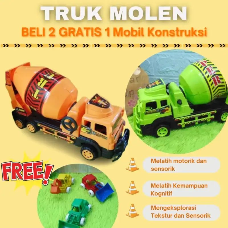 Jual [beli 2 Gratis 1 Mobil Konstruksi] Pc8034fc[bisa Berputar Molennya ...