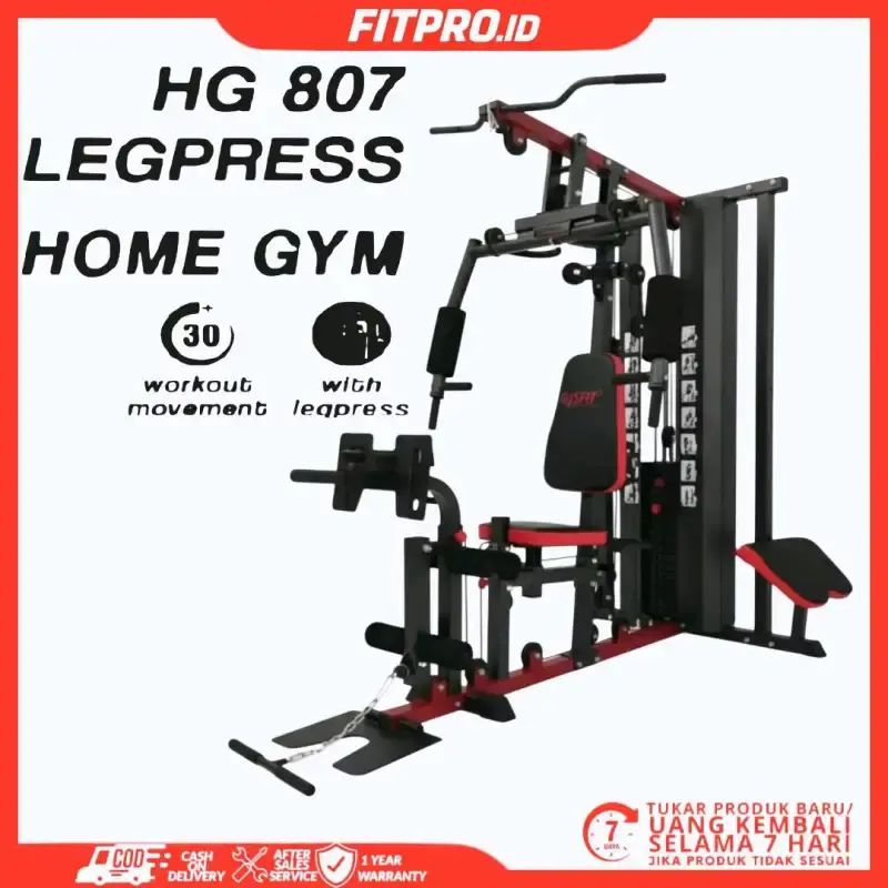 Jual Home Gym 1 Sisi Multipungsi Beban Angkat 75kg Kontruksi Kokoh Besi ...