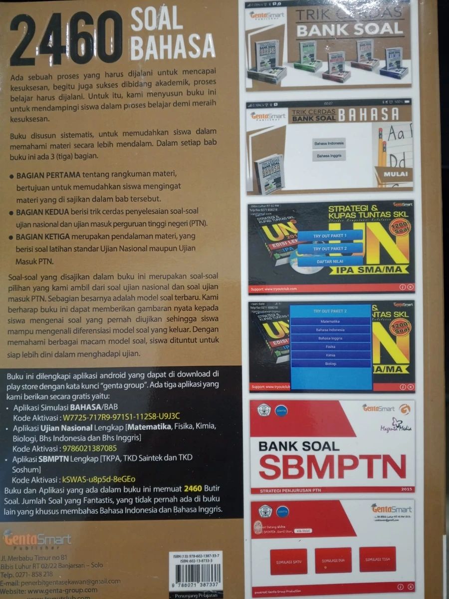 Jual Buku Trik Cerdas Bank Soal Bahasa Indonesia & Inggris Sma Kelas 10 ...
