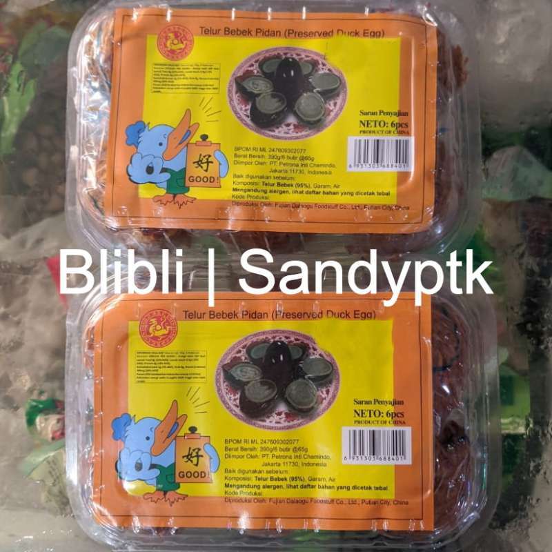 Jual Telur Bitan Bebek Pitan Hitam atau Telur seribu tahun Thousand ...