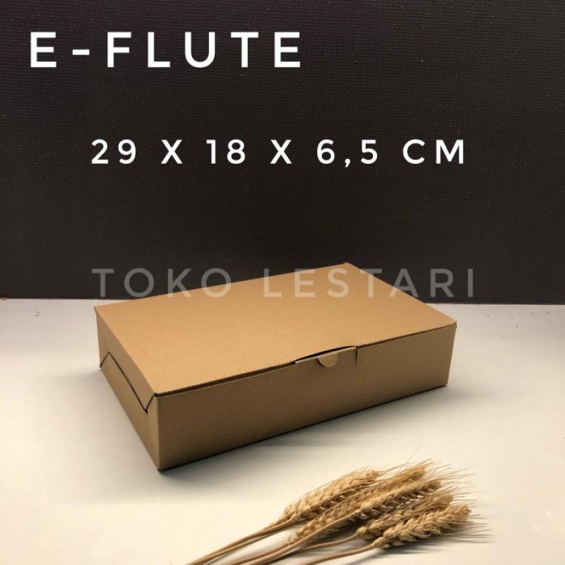 Jual Box Kardus E-flute Coklat Untuk Packaging Hampers Cake 29x18x6.5 ...