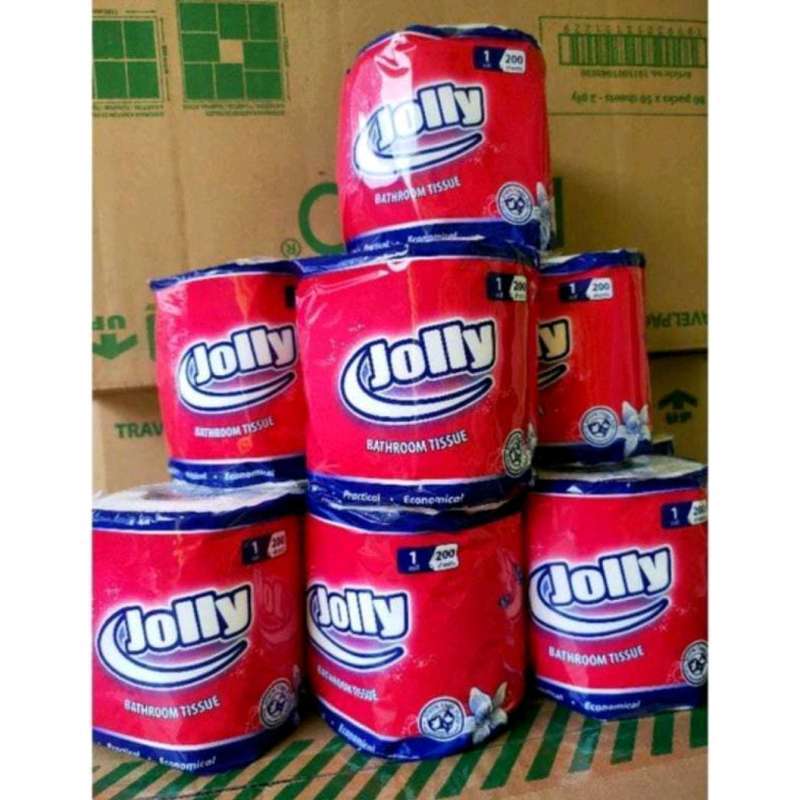 Jual TISSUE JOLLY ROLL 200 SHEETS / tisu gulung toilet joly 200 sheets ...