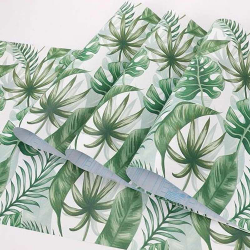 Promo Wallpaper Sticker Dinding-daun Hijau Merambat Diskon 5% Di Seller ...