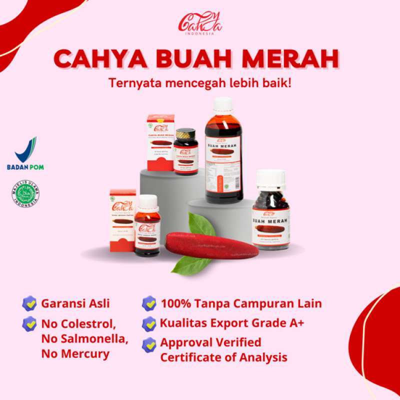 Promo CARA MENGKONSUMSI BUAH MERAH CAIR 100 ML Diskon 17% di Seller ...