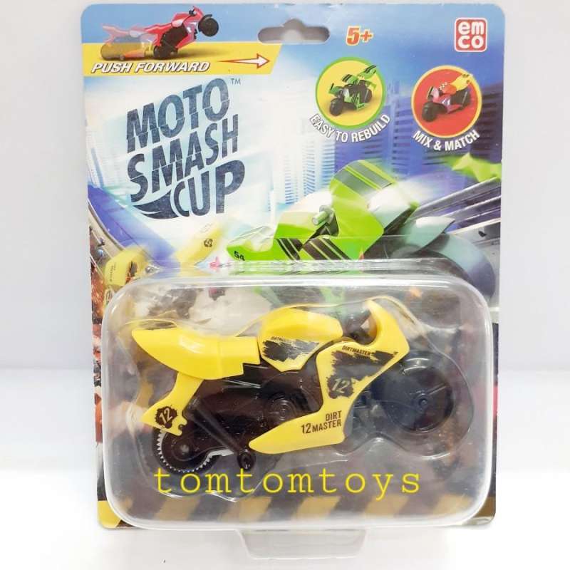 Jual Emco MOTO SMASH CUP Mainan Sepeda Motor Crashems SpinGo MotoGP di ...