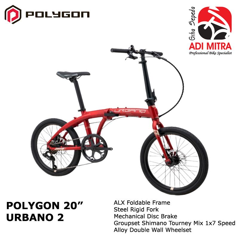 Promo Polygon Urbano 2 Sepeda Lipat 7 Speed (20 Inch) Folding Bike ...
