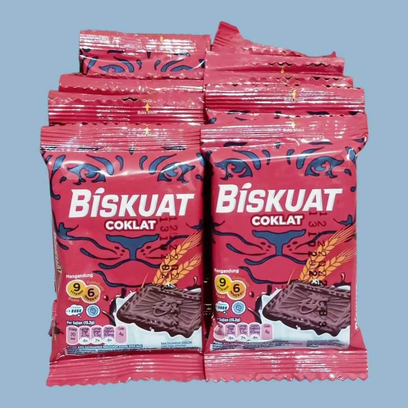 Jual Biskuat Coklat Energi Biskuit 15,2 Gr [10 Pcs/renceng] Di Seller ...