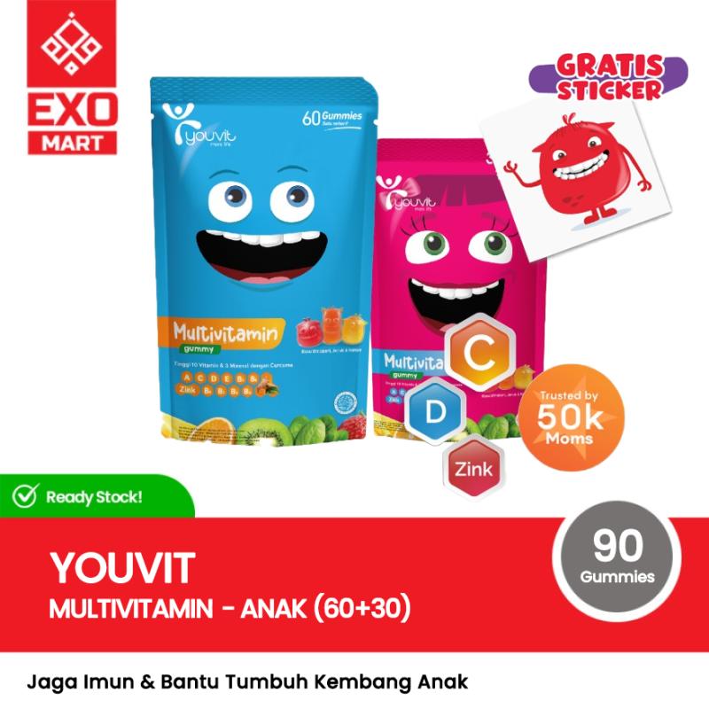 Jual Youvit - Multivitamin Anak Gummy 90 ( 60 + 30 ) Gummies Di Seller ...