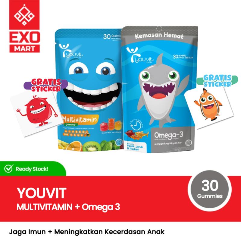 Jual Youvit - Bundling Multivitamin & Omega 3 Anak Gummy 30 Gummies Di ...