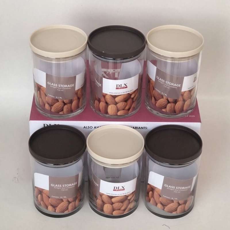 Jual toples kaca canary kedap udara set (6 pcs) ukuran 710 ML di Seller E299 STORE - Kedoya ...