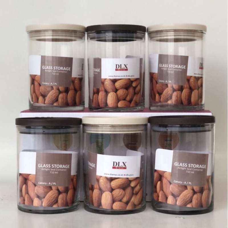 Jual toples kaca canary kedap udara set (6 pcs) ukuran 710 ML di Seller E299 STORE - Kedoya ...