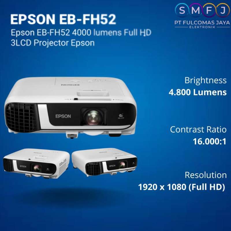 Daftar Harga Infocus Epson Eb Fh52 🔥 Original & Spesifikasi Lengkap ...