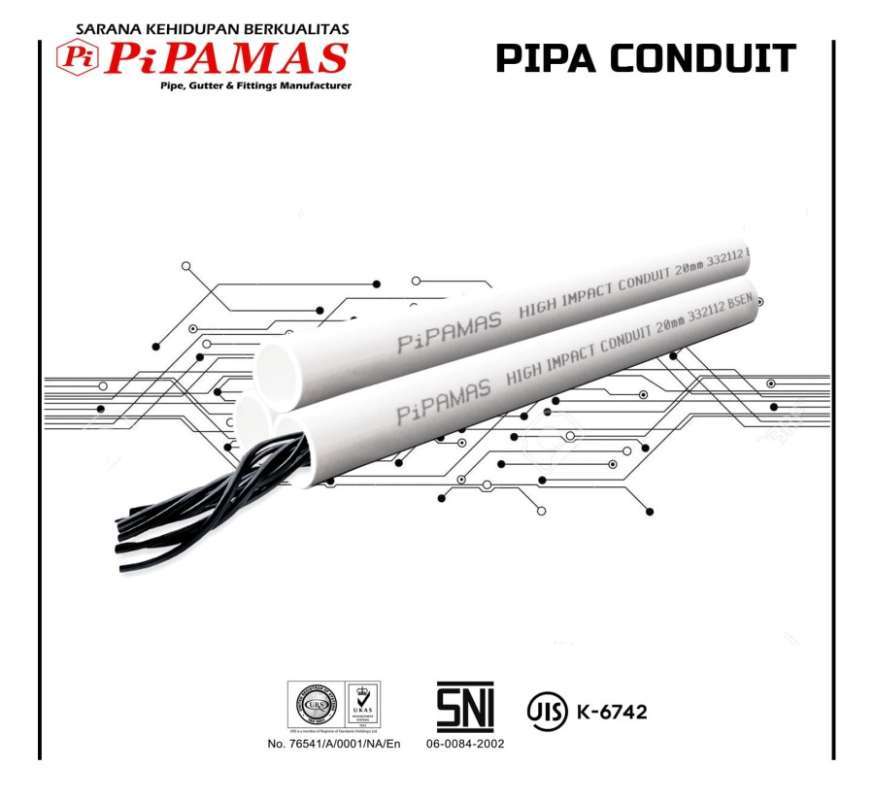 Jual Pipa Conduit Putih 25mm (2.9 meter) Pipamas di Seller Pipamas ...