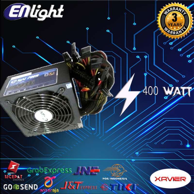 Promo Psu 400 Watt Enlight 400watt - Power Supply Pc Komputer Cpu ...