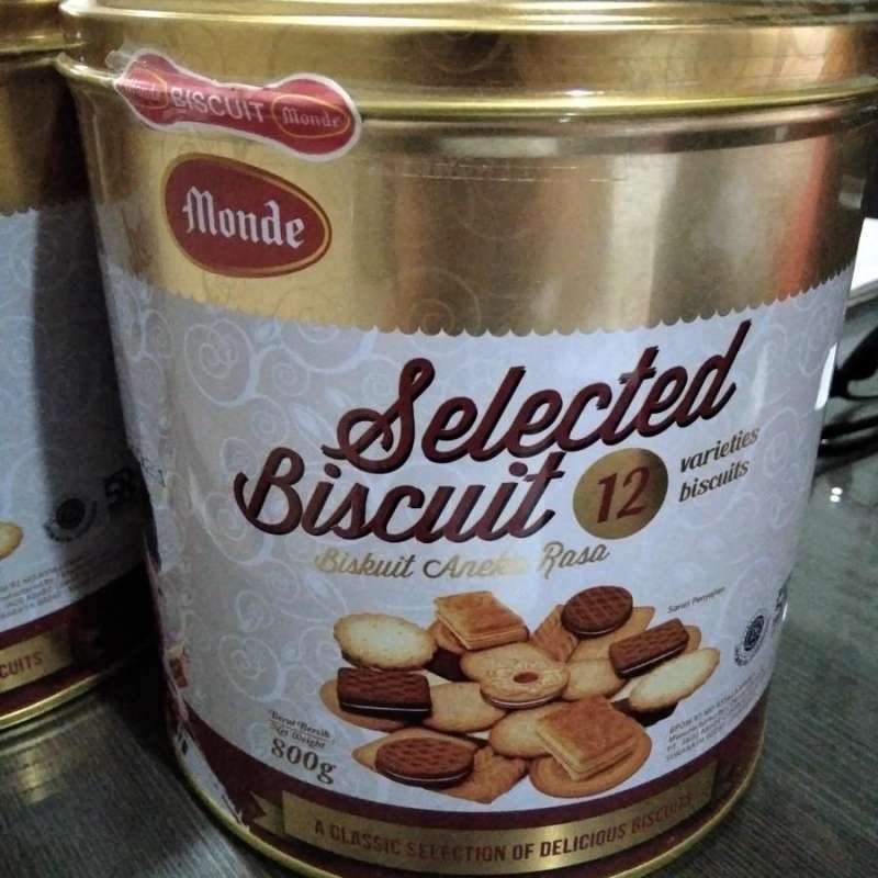 Jual Biskuit Monde Selected 12 Variants Gold Kaleng Bulat 800gr Di ...