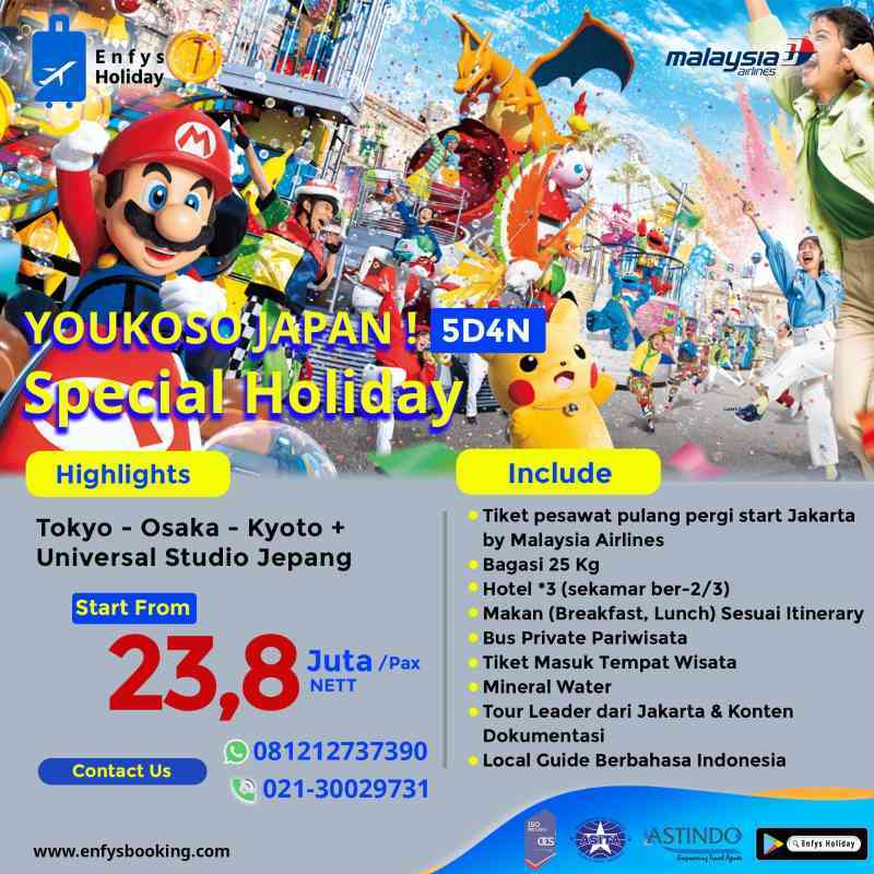 Jual Youkoso Japan Special Holiday (5d4n) Di Seller Enfys Holiday ...