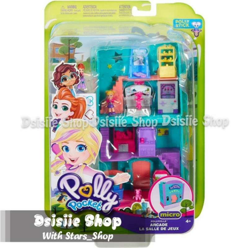 Jual Polly Pocket Arcade Salon Micro Original Set / Mainan Figure Set ...
