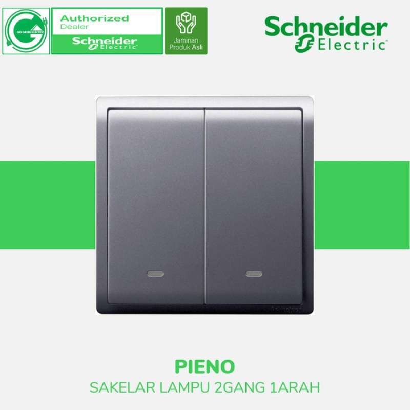 Promo Schneider Electric PIENO Saklar 2 Gang 1 Arah - E8232L1F_LS_G3 ...