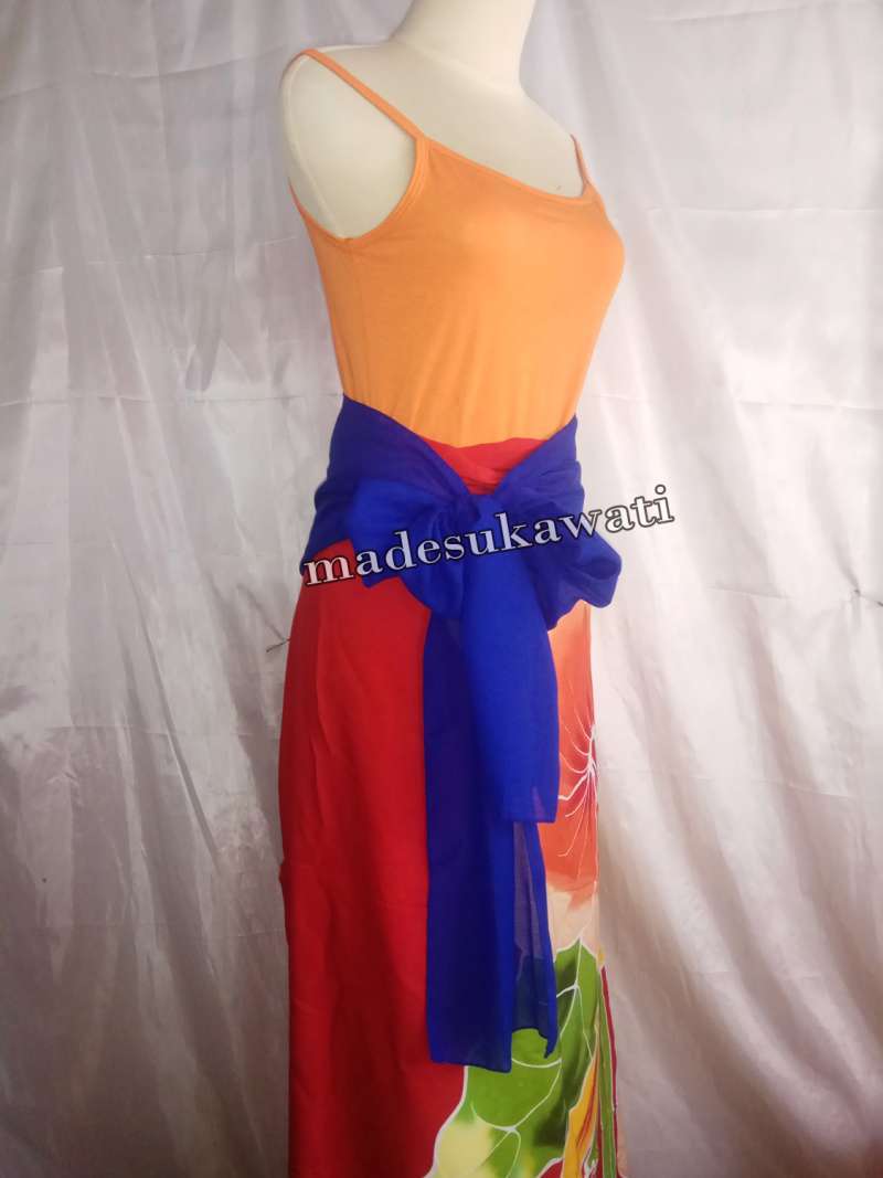Jual Selendang Kain Sifon Tari Adat Bali - Kuning Lemon Di Seller ...