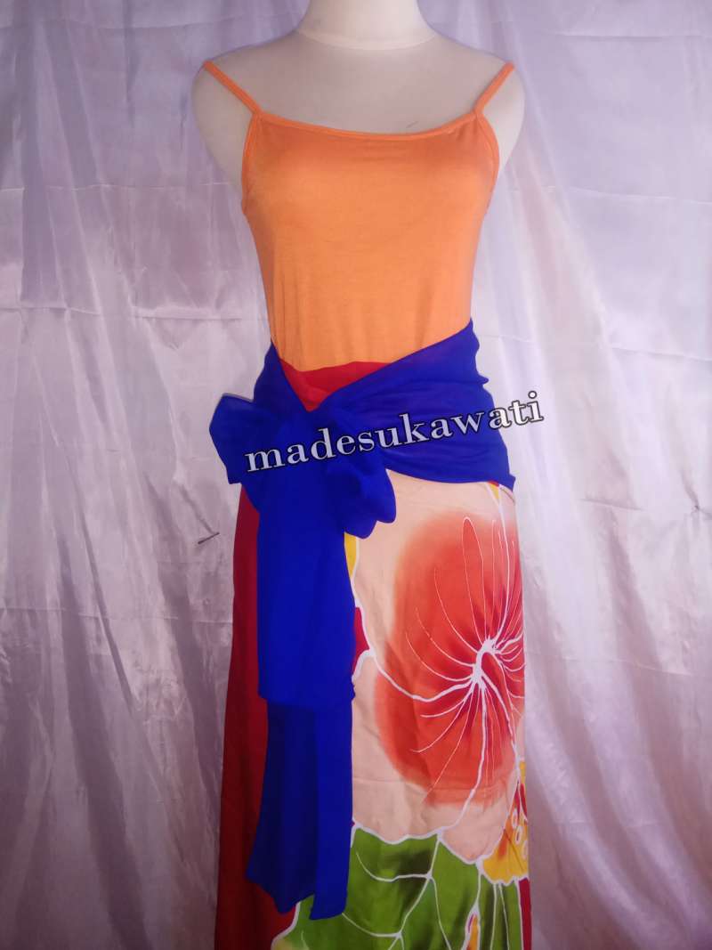 Jual Selendang Kain Sifon Tari Adat Bali - Kuning Lemon Di Seller ...