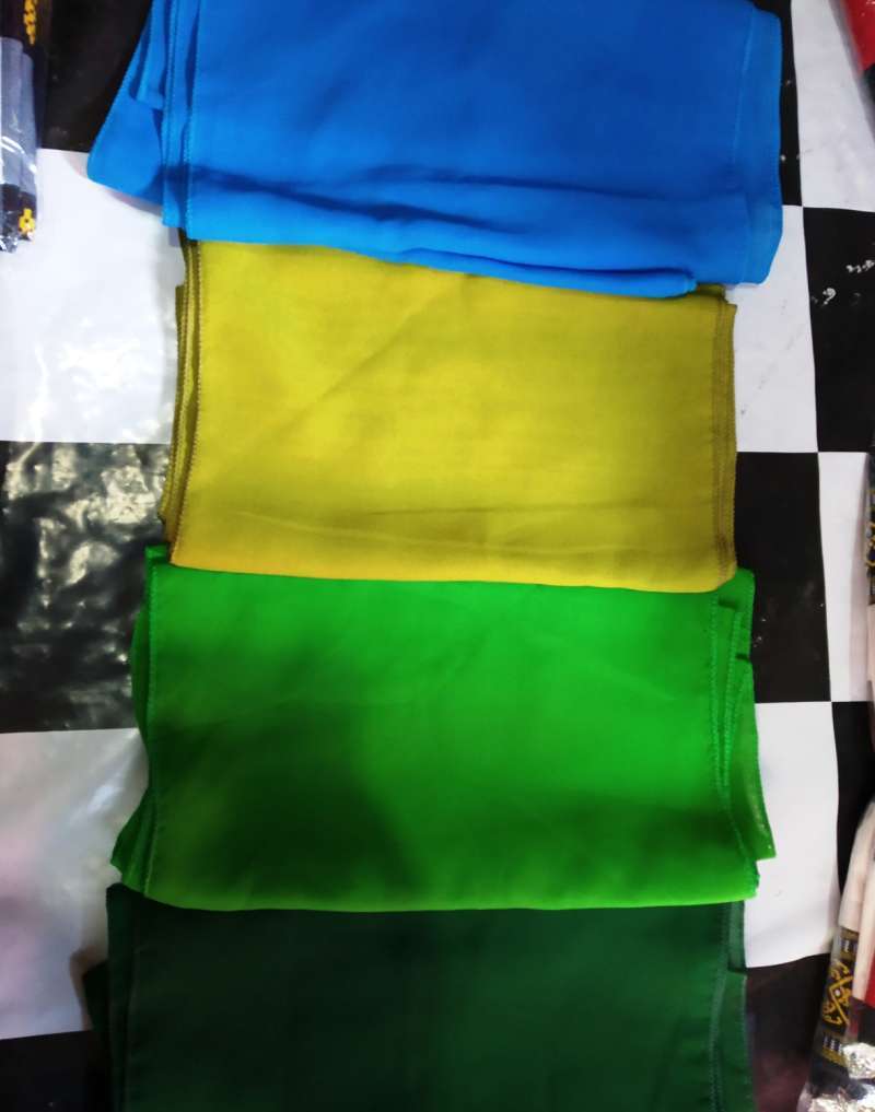 Jual Selendang Kain Sifon Tari Adat Bali - Kuning Lemon Di Seller ...
