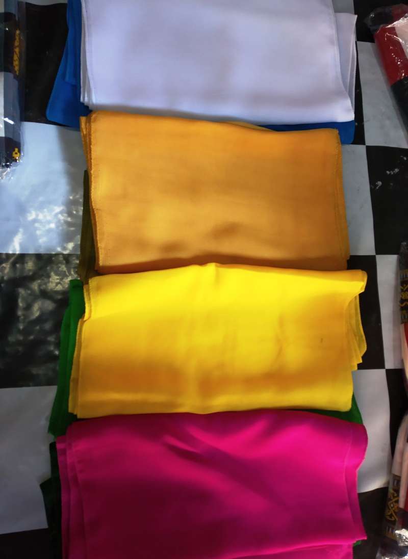 Jual Selendang Kain Sifon Tari Adat Bali - Kuning Lemon Di Seller ...
