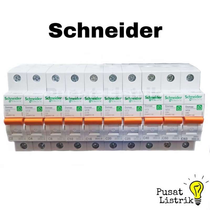 Jual MCB Schneider 10A 1Phase New Domae Mcb Sneider 10 Ampere Pemutus Arus di Seller Mikazu ...
