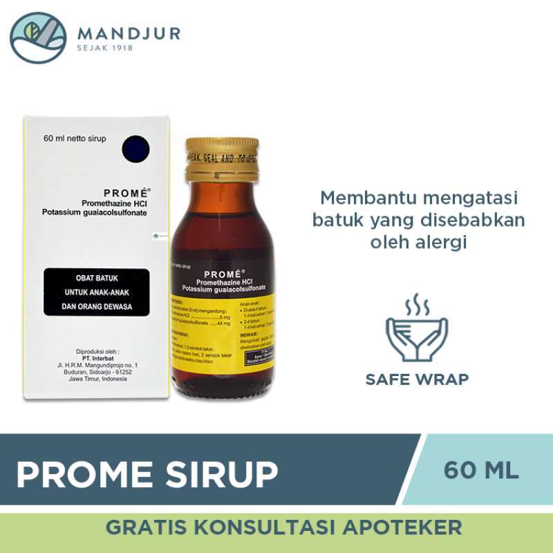 Jual Prome Sirup 60 Ml - Obat Batuk Alergi Di Seller Apotek Mandjur Official Store - Kebon Sirih ...