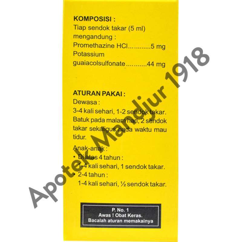 Jual Prome Sirup 60 Ml - Obat Batuk Alergi Di Seller Apotek Mandjur ...