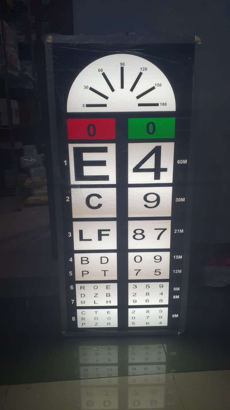 Promo Snellen cart snelen chart elektrik new remote wiht alat baca tes ...