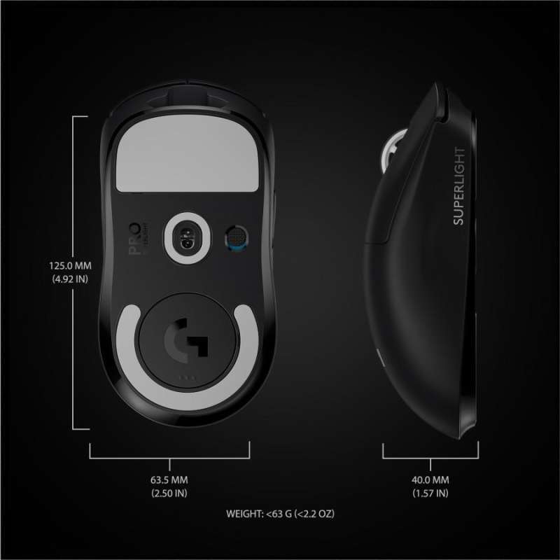 Jual Logitech G Pro X Superlight Mouse Gaming Wireless E-sports - Hitam ...