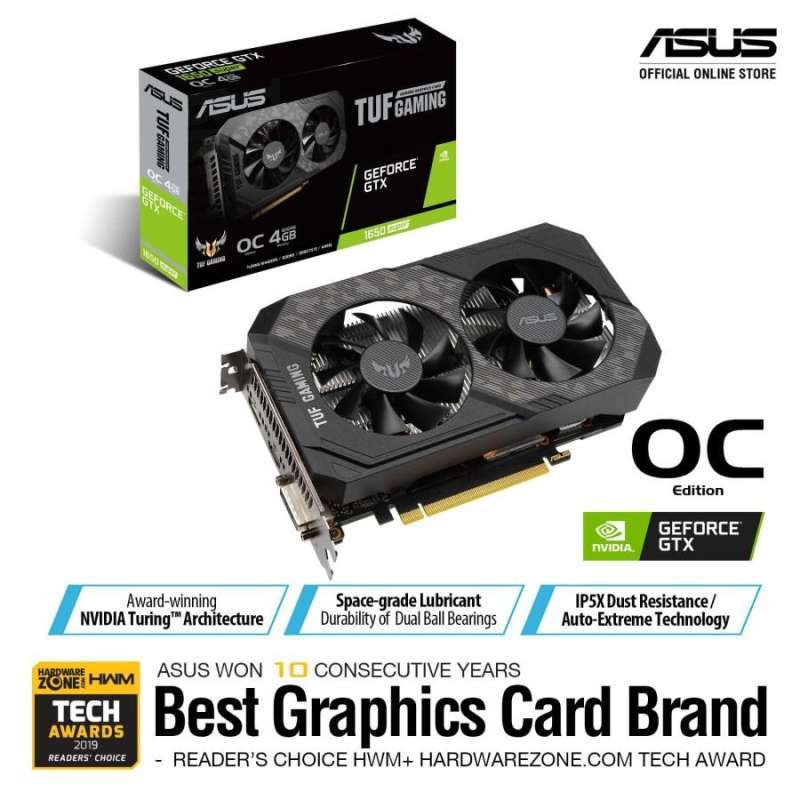 Jual VGA ASUS TUF GAMING GeForce GTX 1650 Super OC 4GB GDDR6 di Seller ...