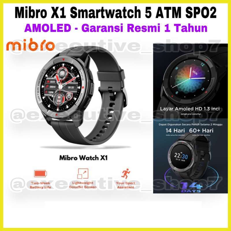 Jual Mibro X1 Smartwatch 5 Atm Sp02 Amoled - Garansi Resmi 1 Tahun Di ...