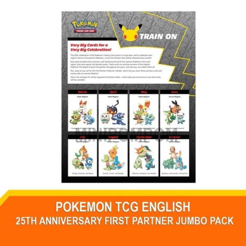 Jual Pokemon Tcg 25th Anniversary - Oversize First Partner Pack - Hoenn ...