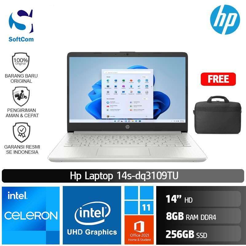 Promo Hp 14s Dq3109tu Notebook [celeron N4500/8gb/256gb Ssd/14 Hd/w11+ohs] Diskon 4% Di Seller ...
