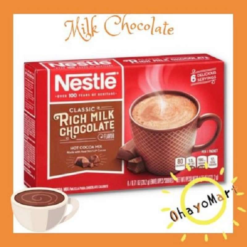 Jual Nestle Classic Rich Milk Chocolate / Hot cocoa Mix / Susu Cokelat ...