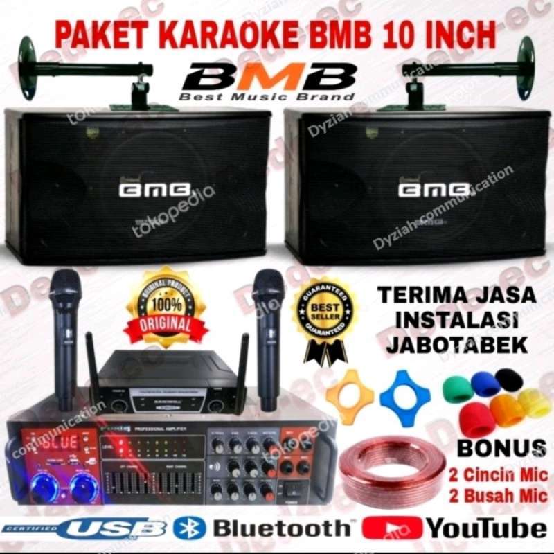 Promo PAKET SOUND SYSTEM KARAOKE INDOOR BMB 10 INCH ORIGINAL MURAH ...